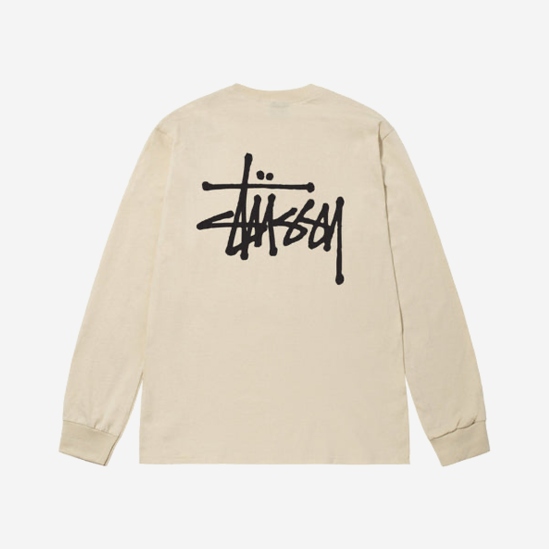 스투시 베이직 스투시 롱슬리브 티셔츠 퍼티 2022 Stussy Kream