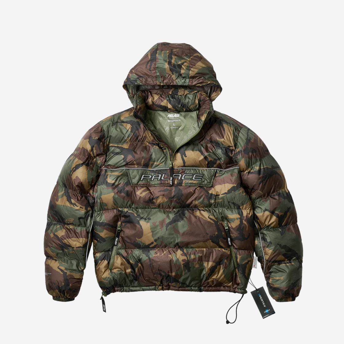 팔라스 퍼텍스 P90 푸파 자켓 카모 - 23SS | Palace | KREAM