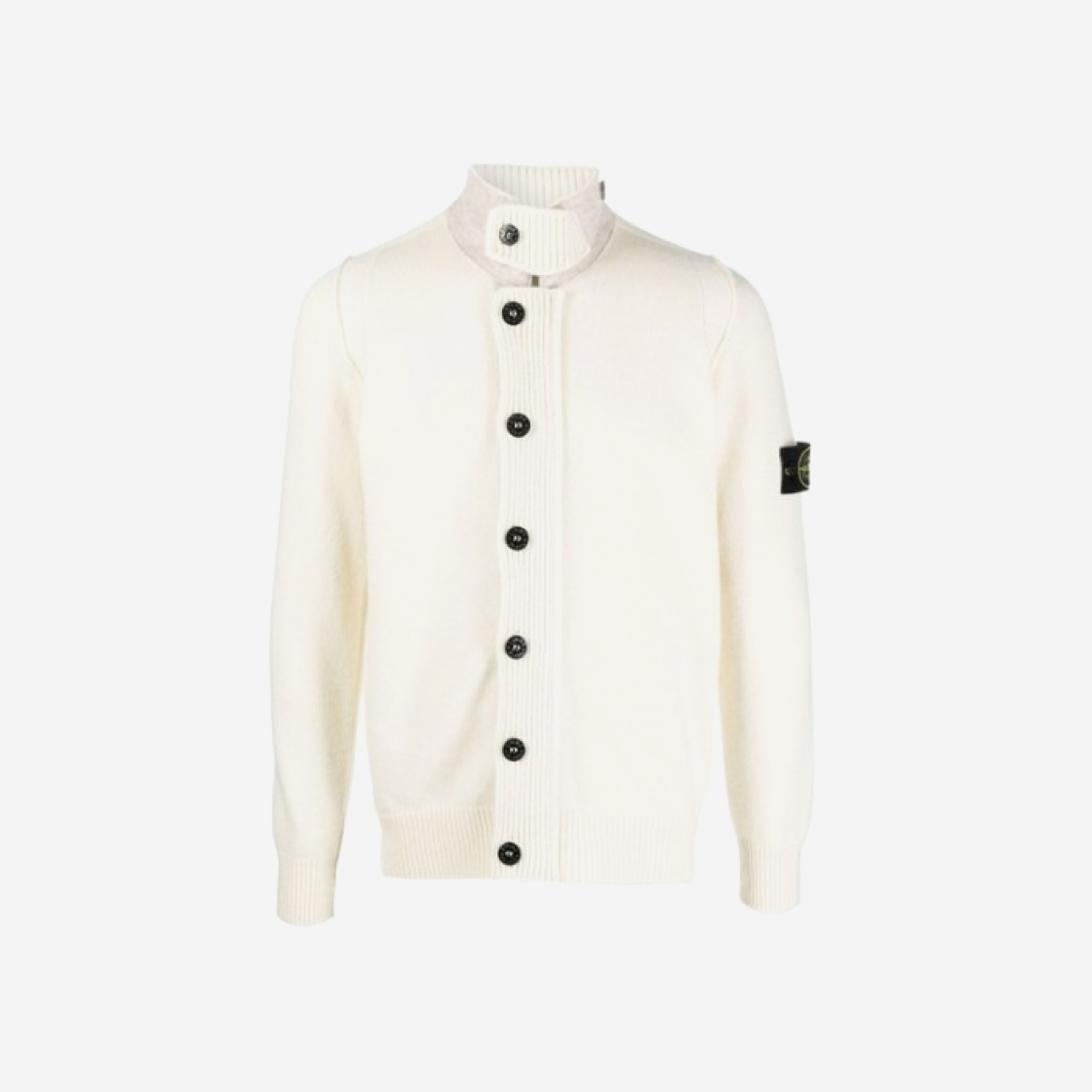 스톤 아일랜드 547A3 램스울 니트 가디건 오프 화이트 - 22FW | Stone Island | KREAM
