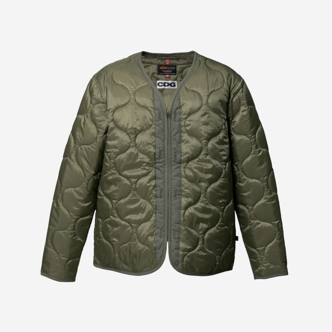 CDG x 알파 인더스트리 라이너 자켓 카키 | CDG | KREAM