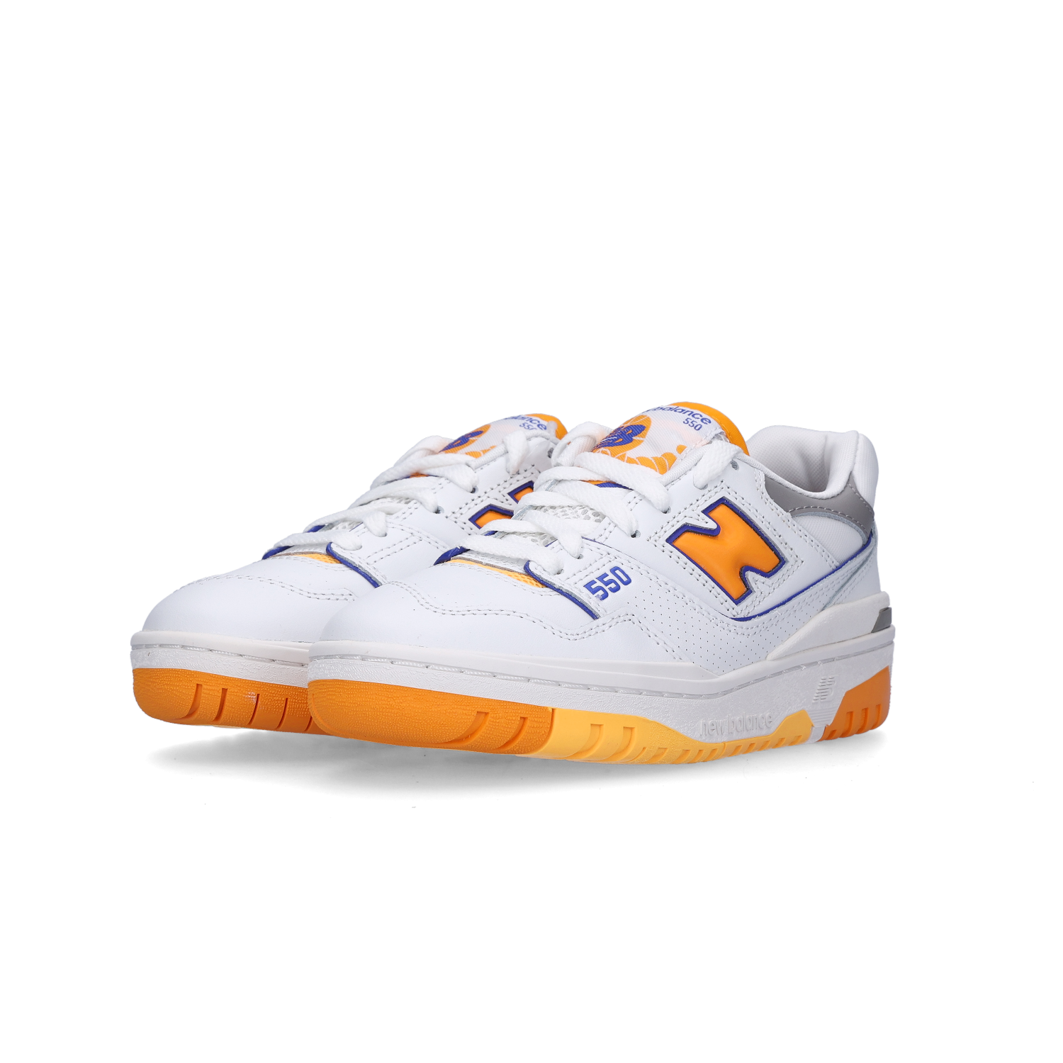 뉴발란스 550 화이트 바이브런트 오렌지 - 2E 와이드 | KREAM
