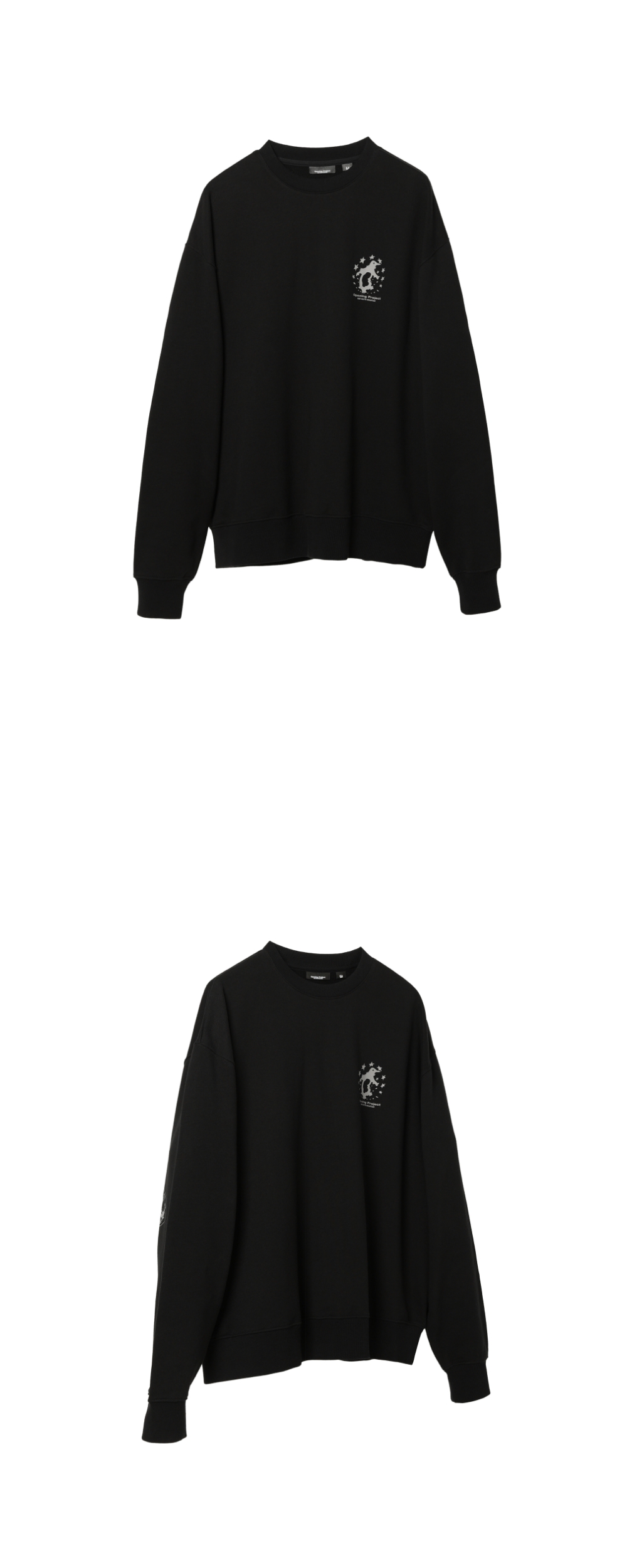 오프닝프로젝트 심볼 스웨트셔츠 블랙 | Opening Project | KREAM