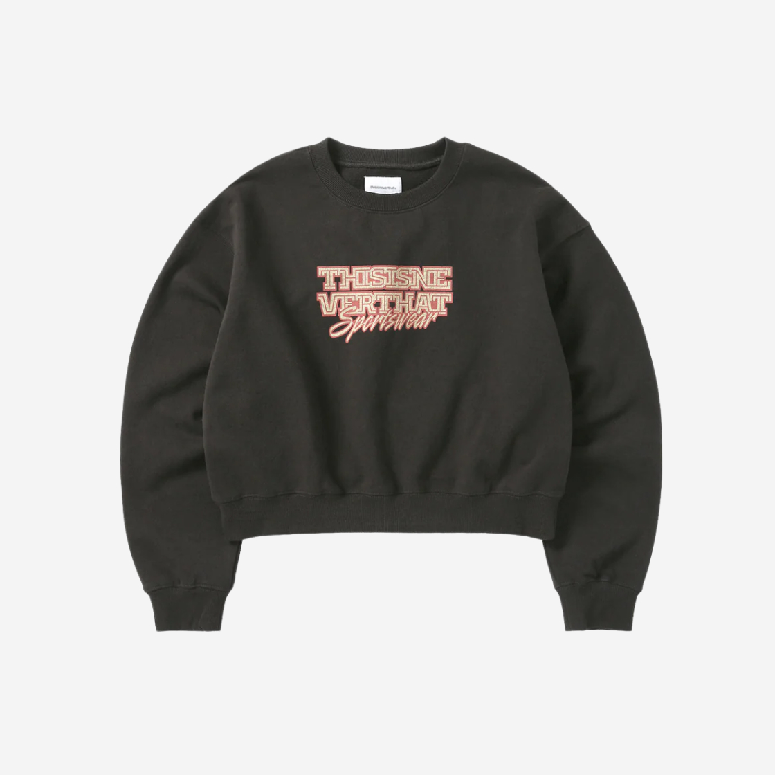 디스이즈네버댓 TNT 스포츠웨어 W 크루넥 블랙 | Thisisneverthat | KREAM