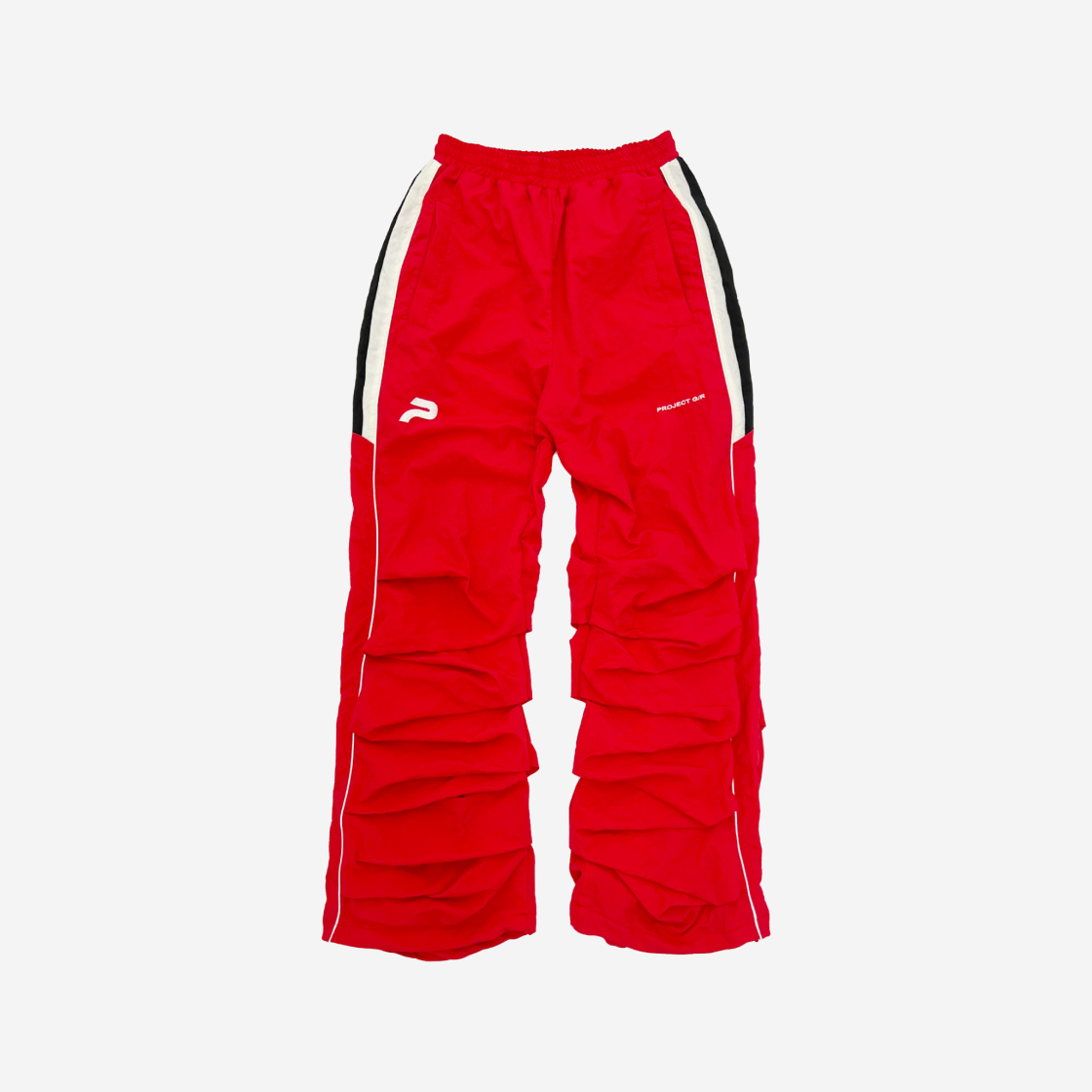 프로젝트 G/R 핀턱 트랙 팬츠 레드 | PROJECT G/R | KREAM