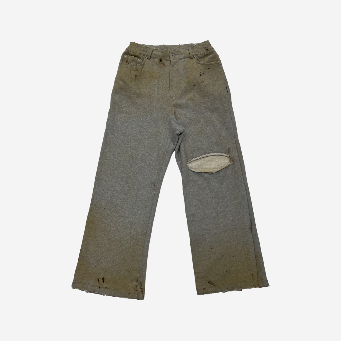 프로젝트 G/R 5포켓 더티 이펙트 스웨트팬츠 러스트 그레이 | PROJECT G/R | KREAM