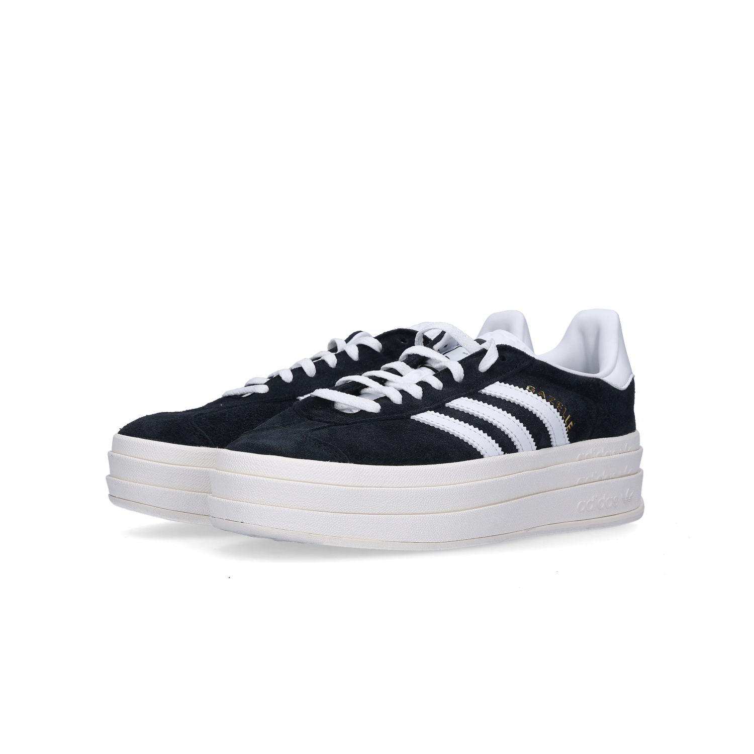 (W) 아디다스 가젤 볼드 코어 블랙 클라우드 화이트 | KREAM