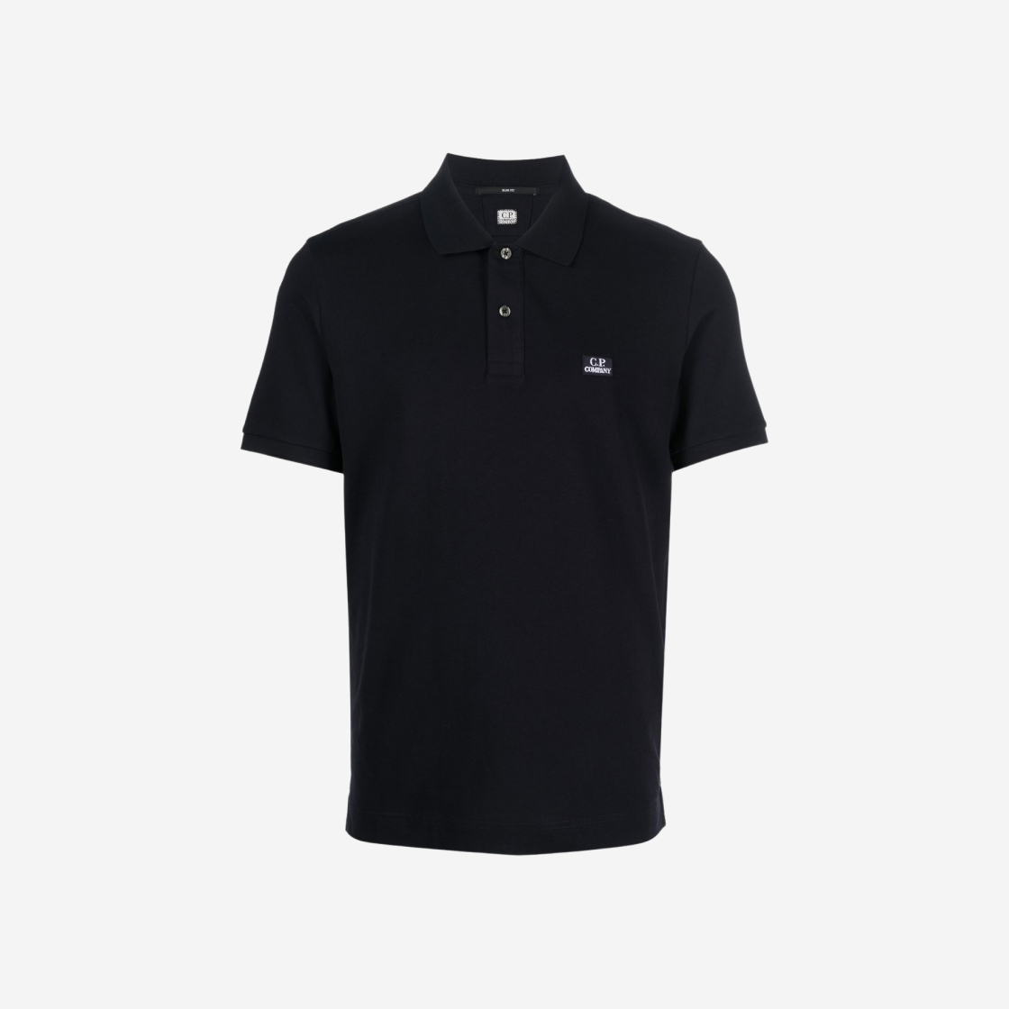 C.P. 컴퍼니 숏슬리브 스트레치 피케 블랙 - 23SS | C.P. Company | KREAM