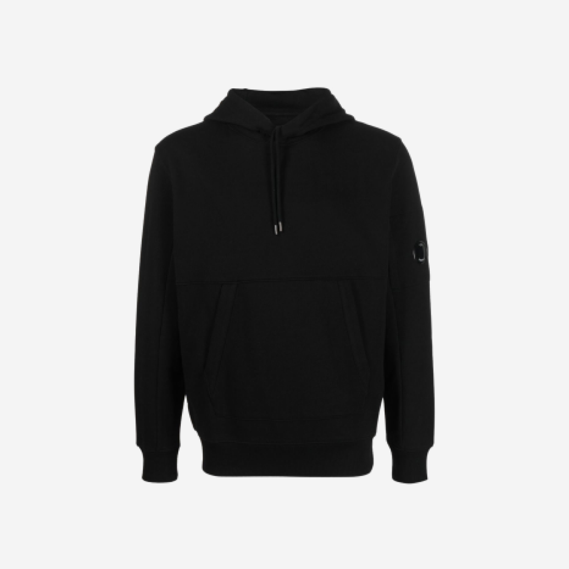 C.P. 컴퍼니 다이애그널 레이즈드 플리스 후드 스웨트셔츠 블랙 - 23SS | C.P. Company | KREAM