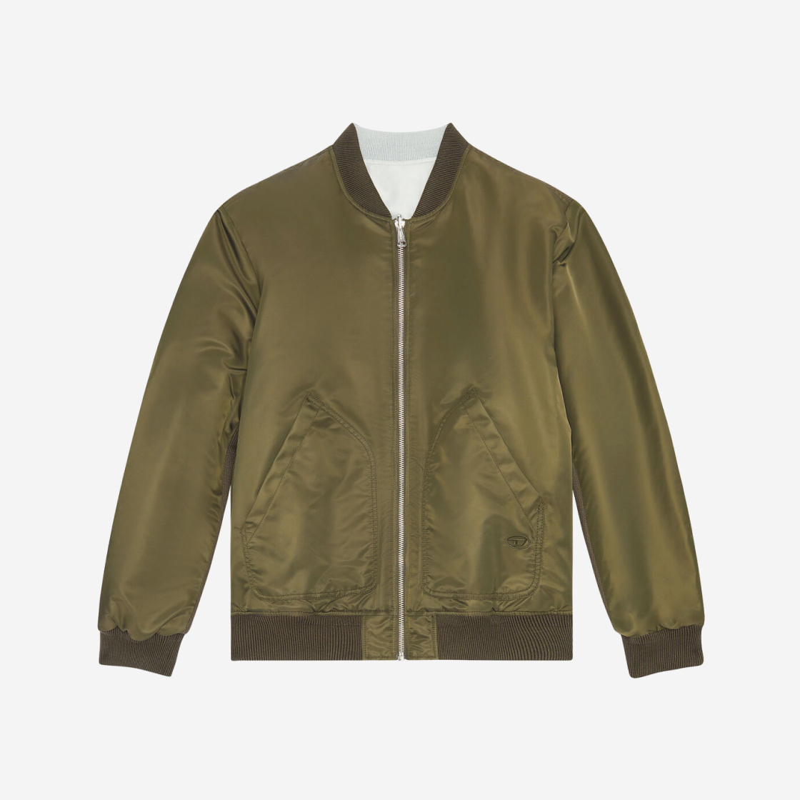 디젤 J-매트 리버시블 지퍼 봄버 자켓 밀리터리 그린 | Diesel | KREAM