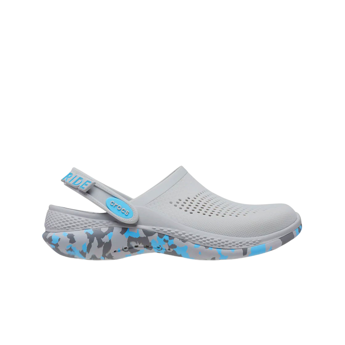 크록스 마블드 라이트라이드 360 클로그 라이트그레이 Crocs Kream