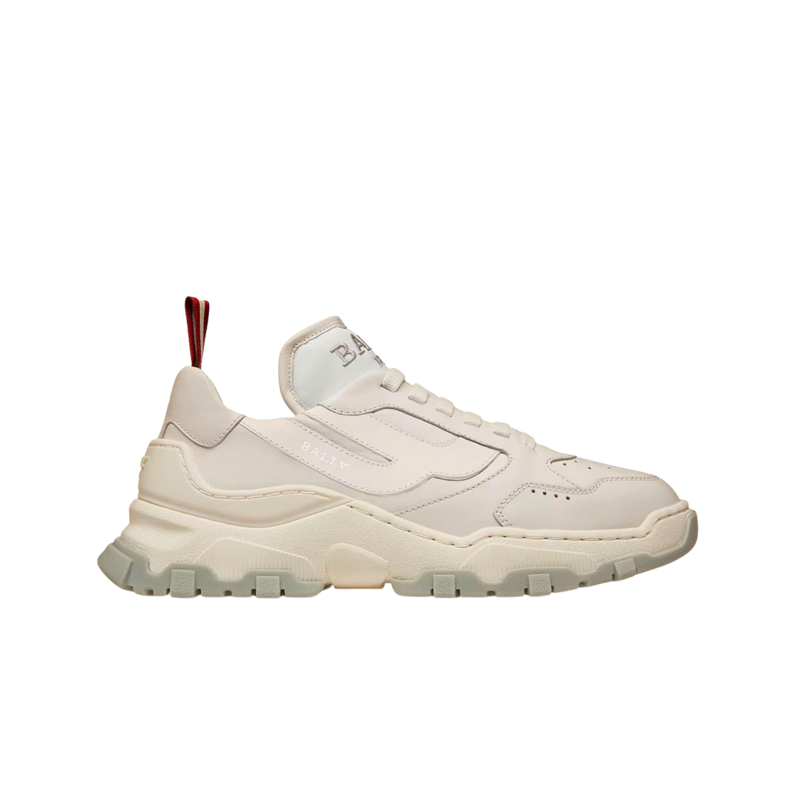 (W) 발리 홀든 레더 패브릭 스니커즈 화이트 실버 | Bally | KREAM