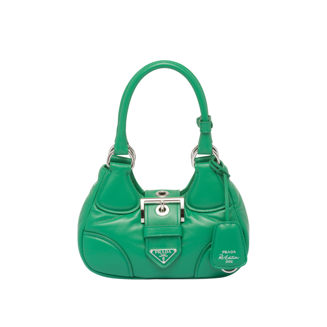 프라다 문 패딩 나파 레더 백 망고 | Prada | KREAM