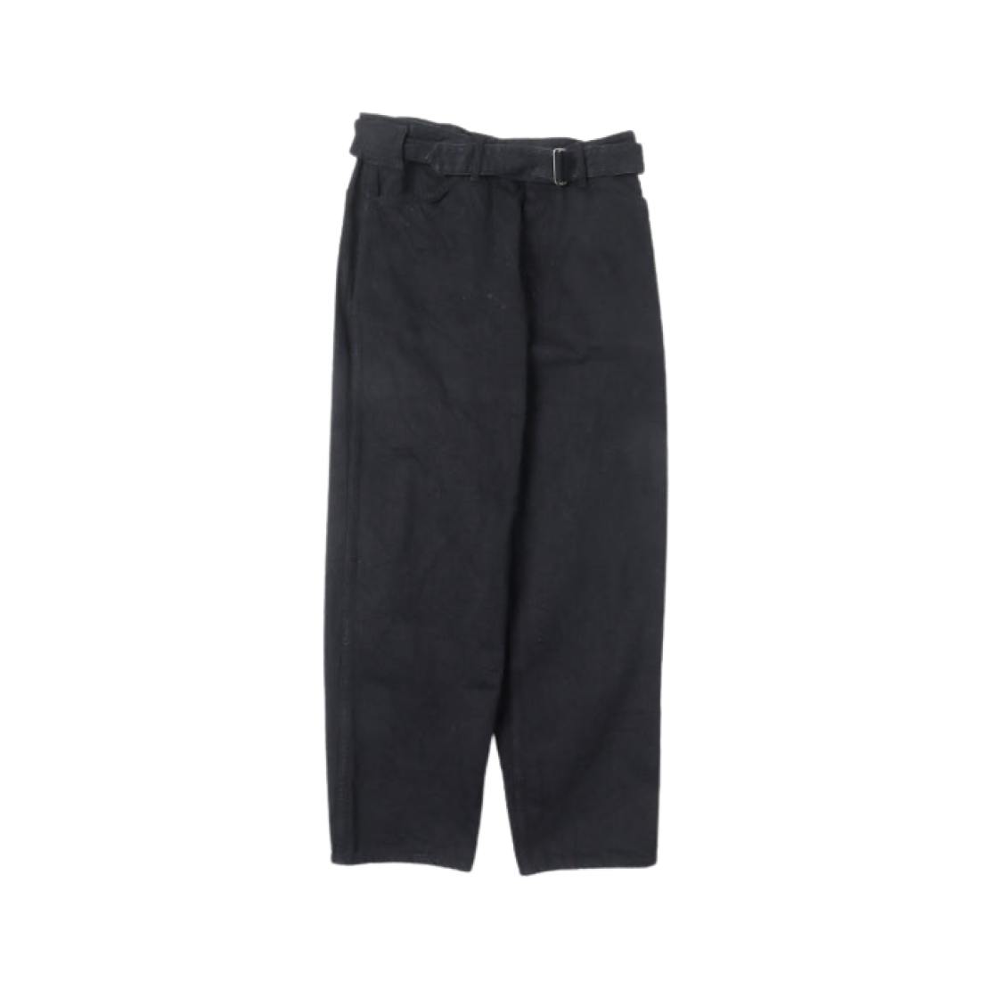 코모리 벨티드 데님 팬츠 블랙 - 23SS | Comoli | KREAM