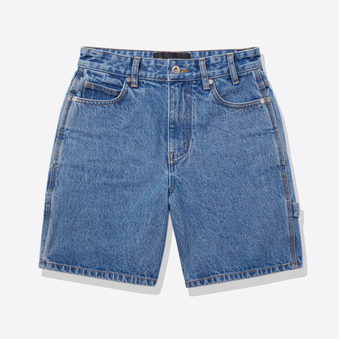 에스티유 우먼 카펜터 데님 쇼트 미드 블루 | STU | KREAM