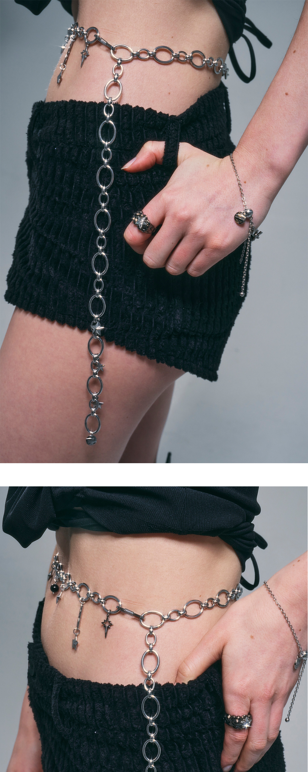 센티멍 넘버 340 스타 체인 벨트 실버 | SENTIMENTS | KREAM