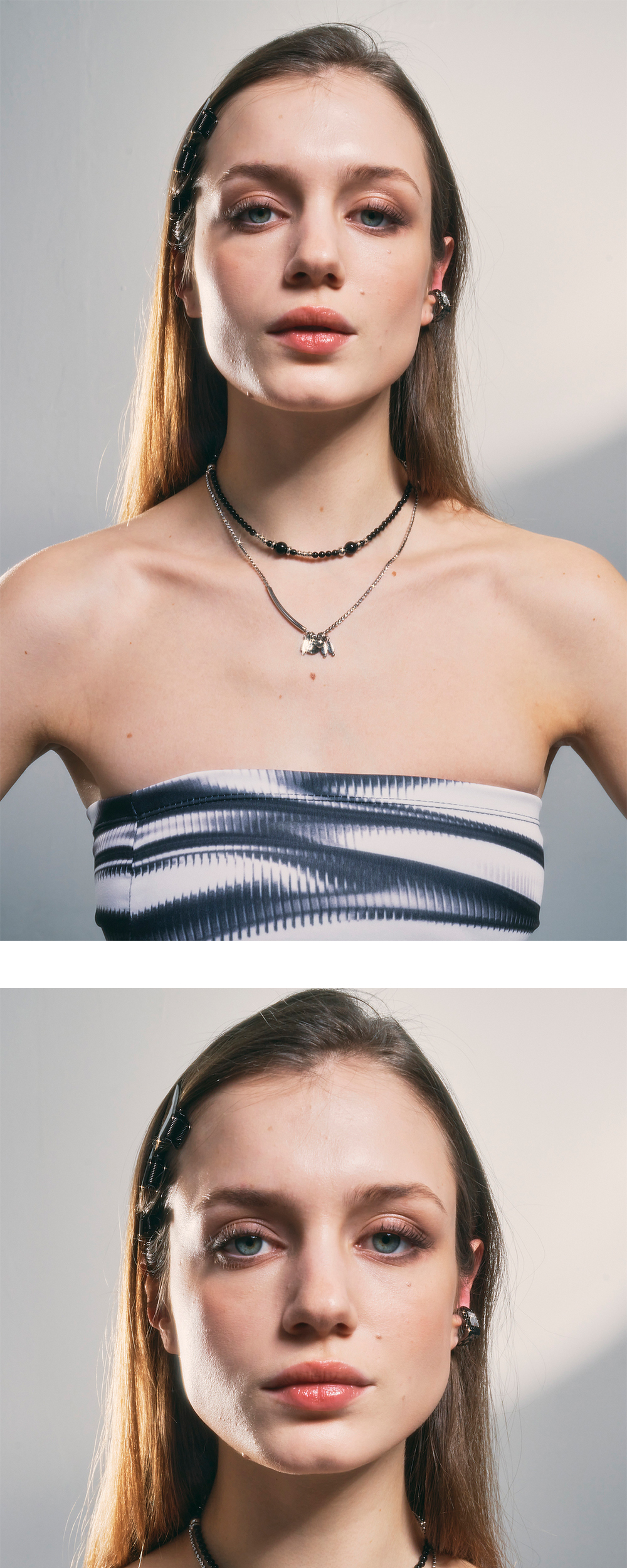 센티멍 넘버 333 블랙 진주 네클리스 실버 | SENTIMENTS | KREAM