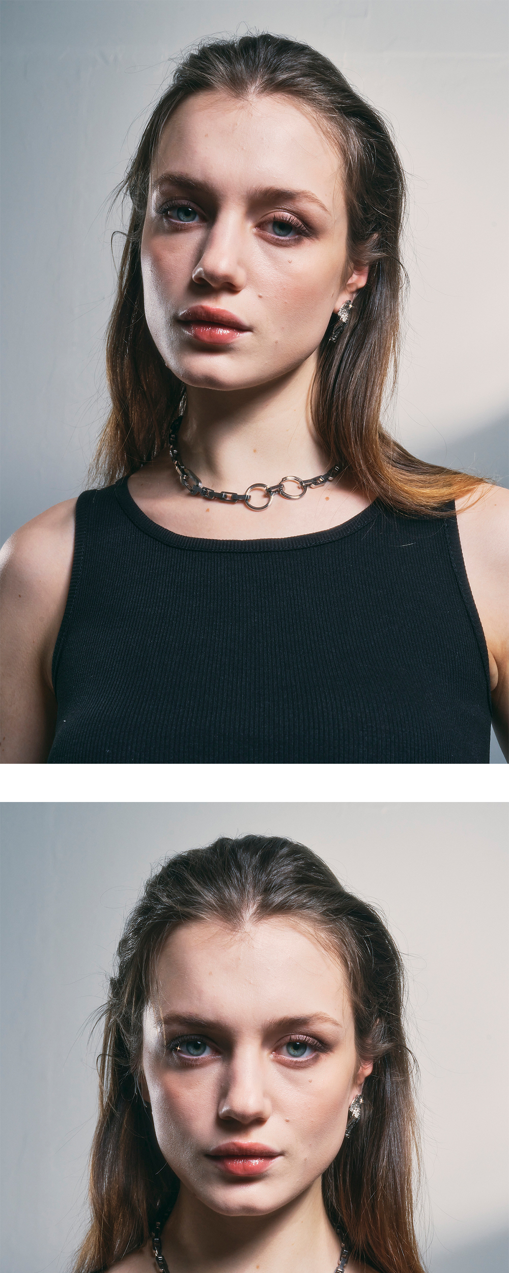 센티멍 넘버 320 실버 투 링 네클리스 | SENTIMENTS | KREAM