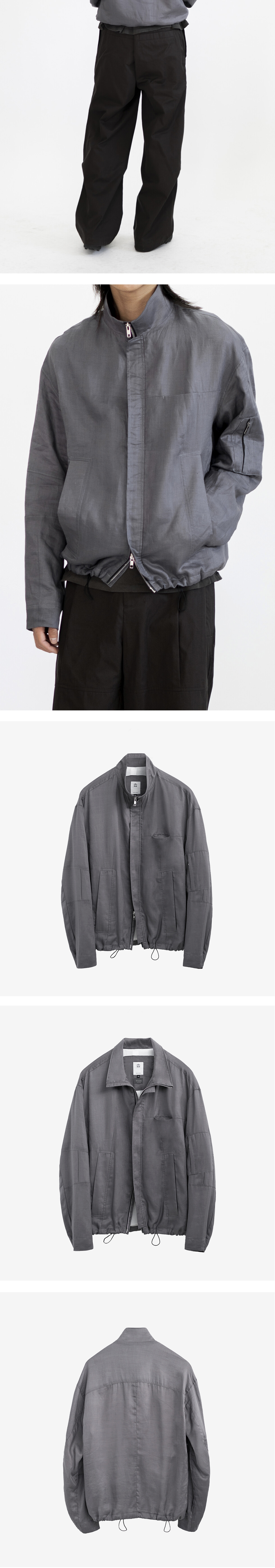 폴리테루 라미 파카 퍼플 그레이 | Polyteru | KREAM