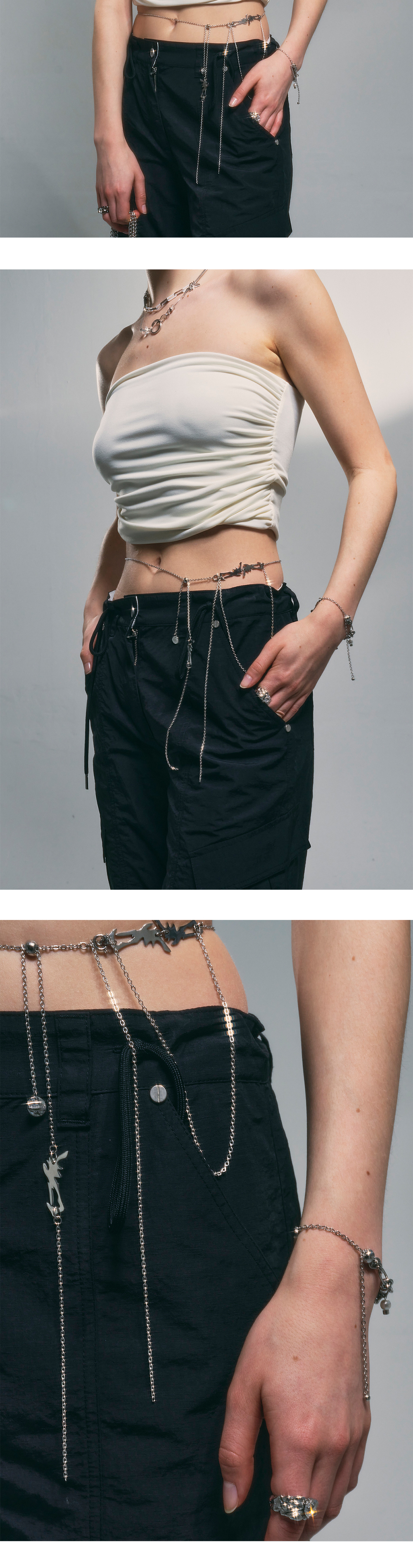 센티멍 넘버 349 체인 벨트 실버 | SENTIMENTS | KREAM