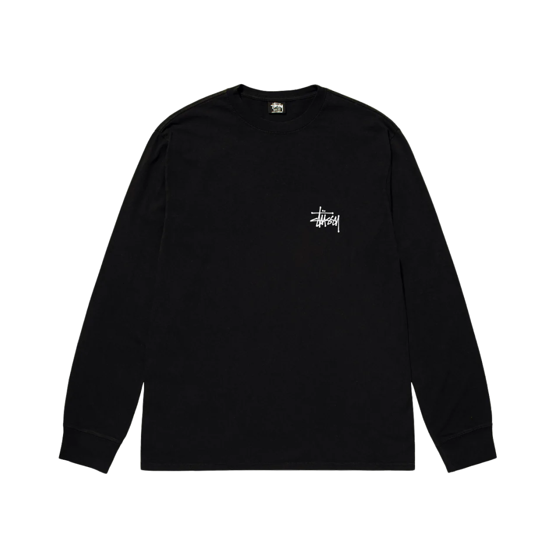 스투시 베이직 스투시 롱슬리브 티셔츠 블랙 2023 Stussy Kream