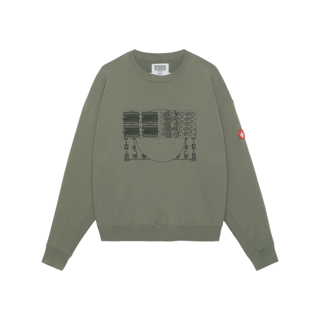 카브엠트 낫 아이덴티컬 투 크루넥 그린 - 23SS | Cav Empt | KREAM