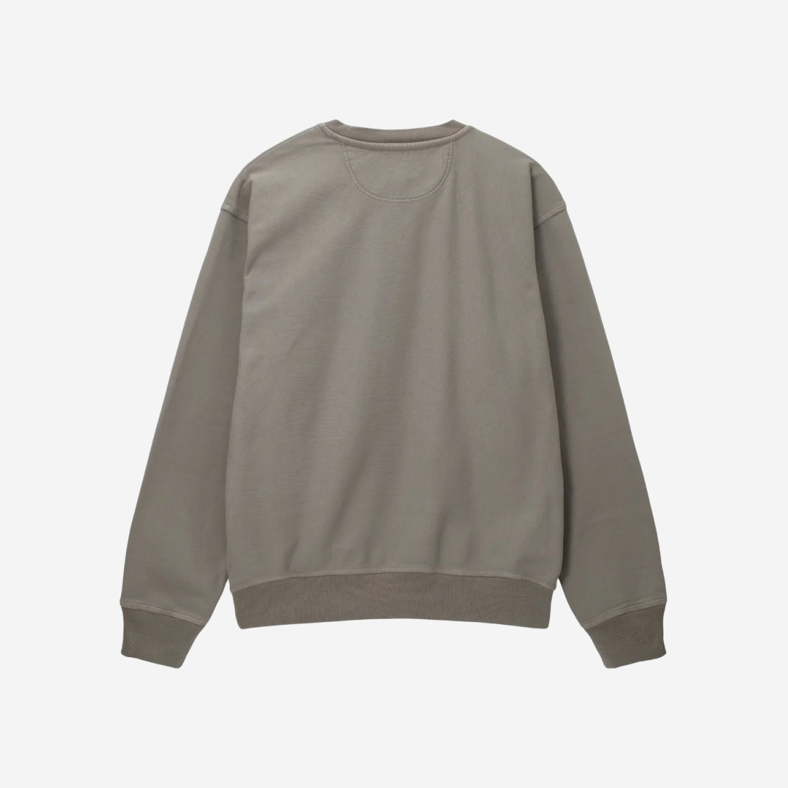 스투시 오버다이드 스탁 로고 크루넥 샌드 | Stussy | KREAM