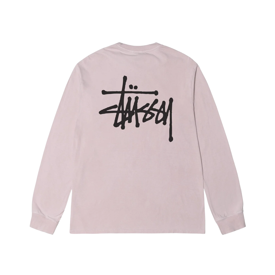 스투시 베이직 스투시 피그먼트 다이드 롱슬리브 티셔츠 블러쉬 2023 Stussy Kream