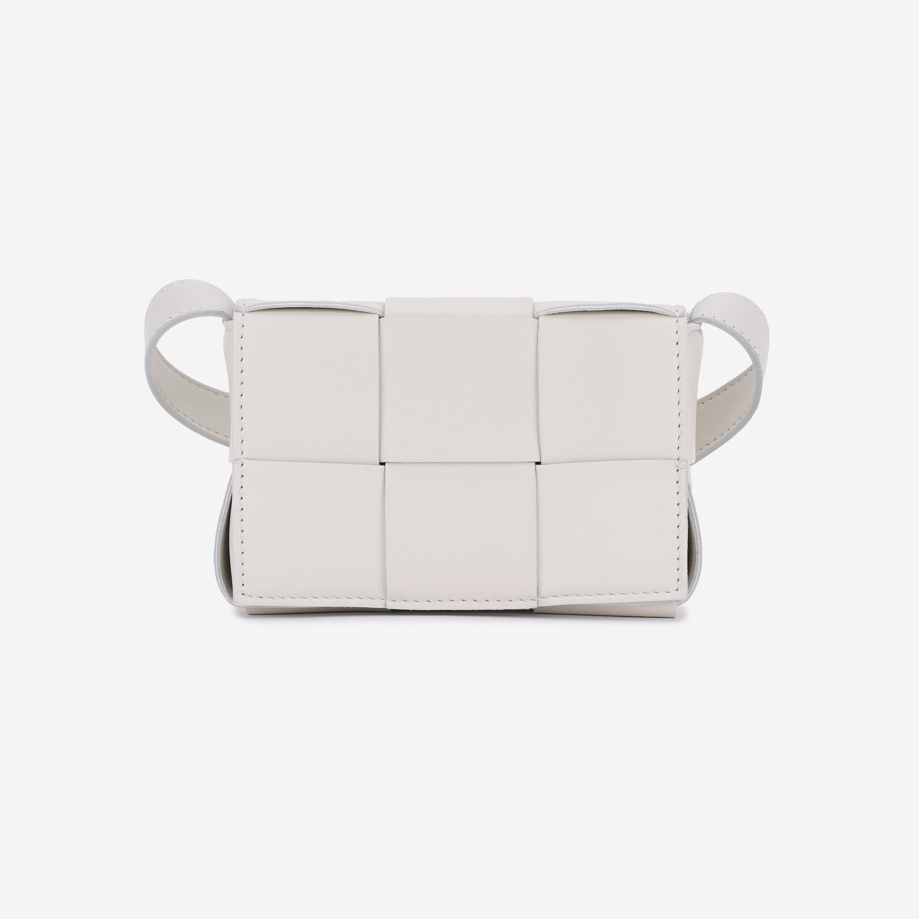 보테가 베네타 미니 레더 카세트백 화이트 | KREAM