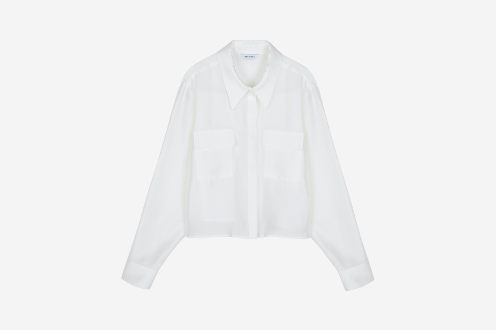 해브레스 우먼 쉬어 롱 슬리브 셔츠 화이트 | HAVELESS | KREAM