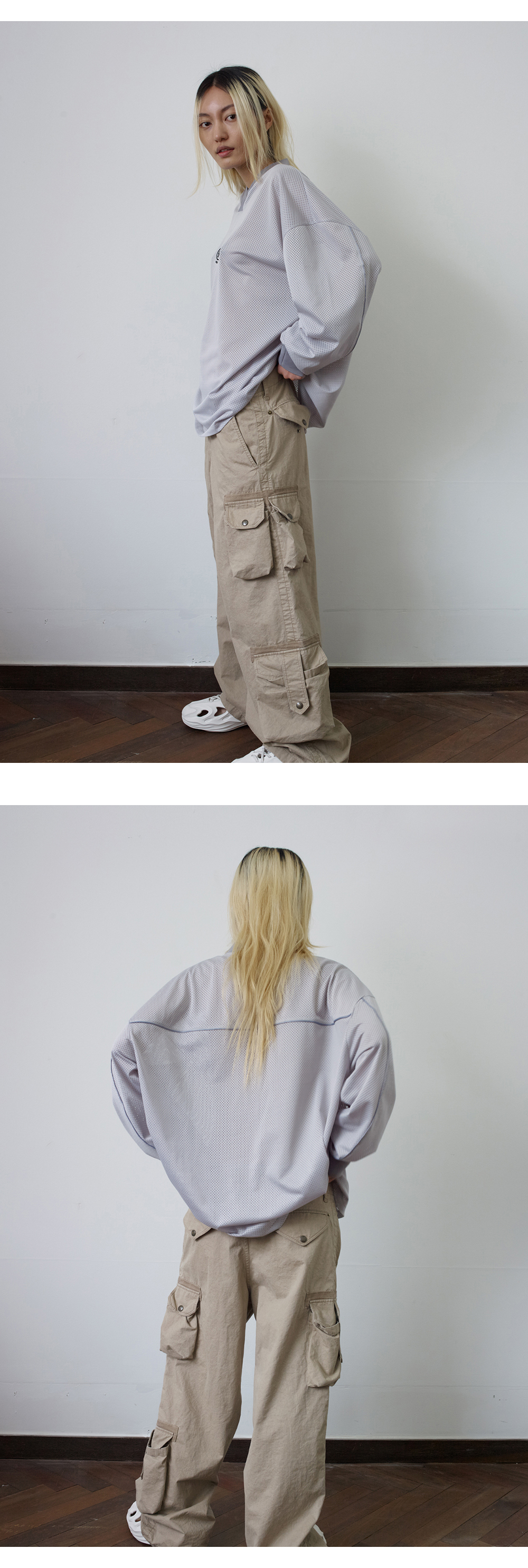 에스이오 메쉬 저지 탑 그레이 | s/e/o | KREAM