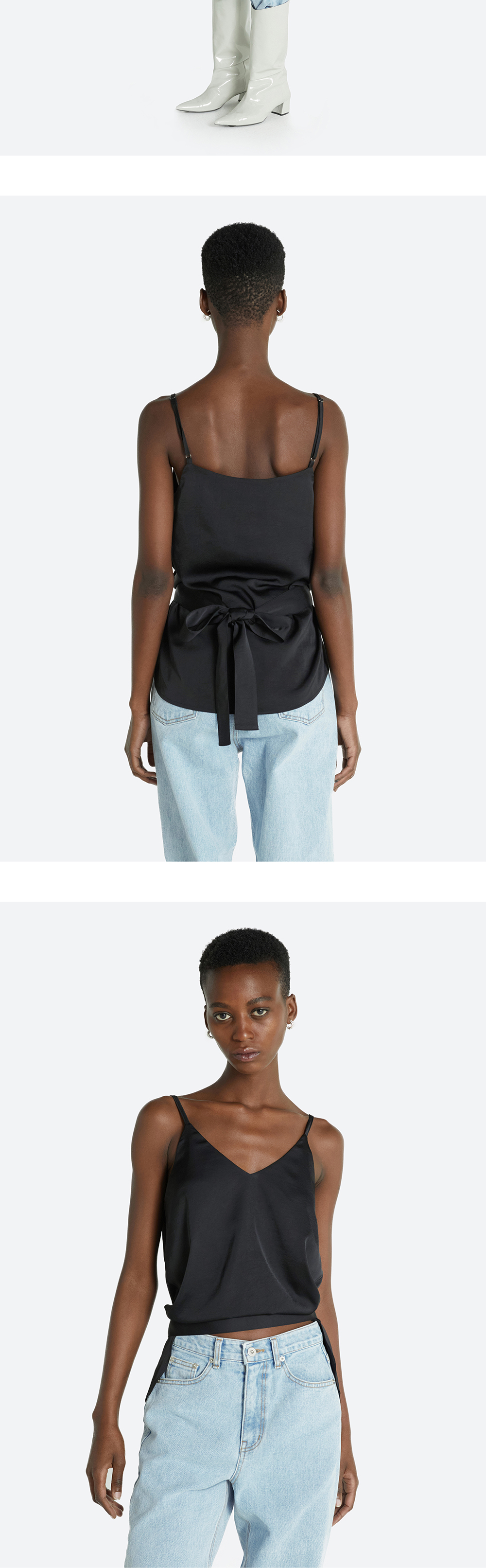 해브레스 우먼 세실 백 리본 블라우스 블랙 | HAVELESS | KREAM