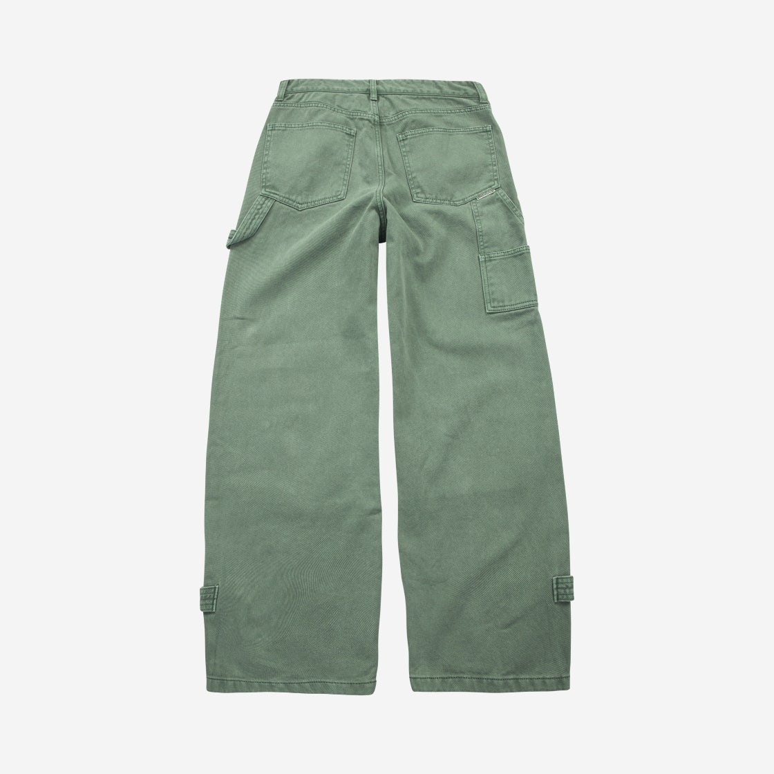 더바이닐하우스 컷 오프 더블 니 진 그린 | Thevinylhouse | KREAM