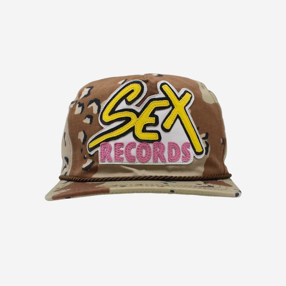 크롬하츠 매티 보이 섹스 레코드 5 패널 햇 초콜릿 칩 카모 | Chrome Hearts | KREAM