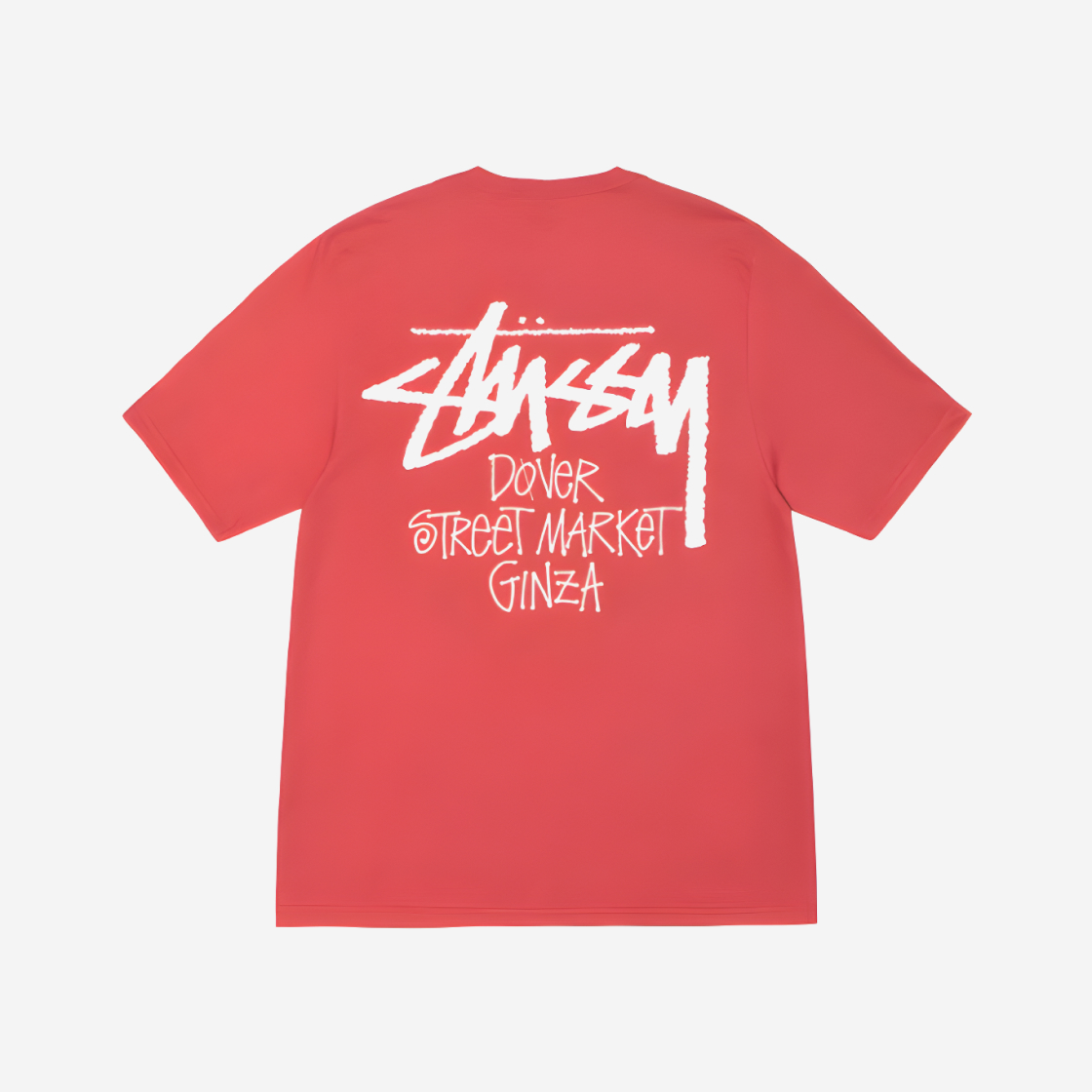 스투시 스탁 도버 스트리트 마켓 긴자 티셔츠 레드 | Stussy | KREAM