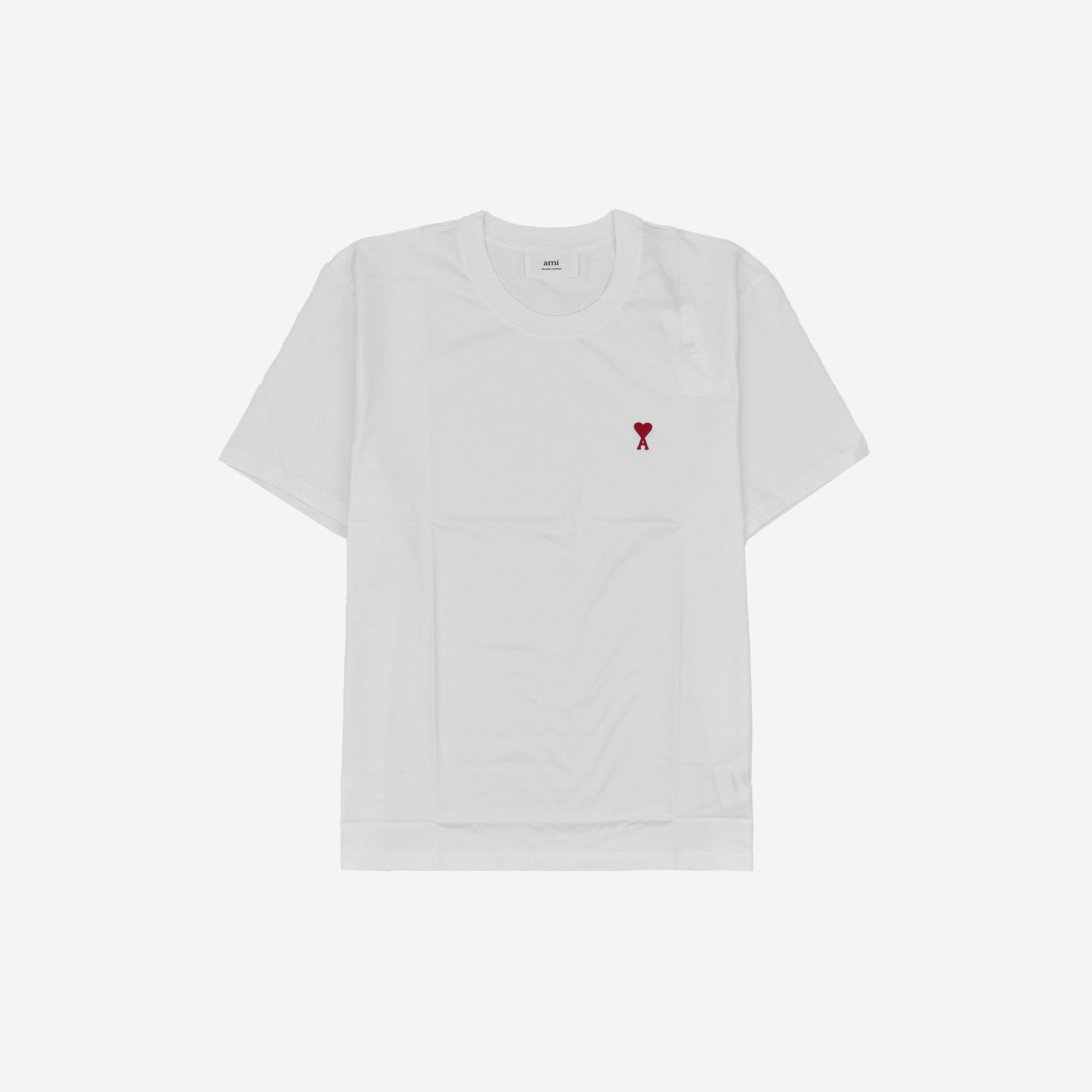 아미 스몰 하트 로고 티셔츠 화이트 - 22SS | KREAM