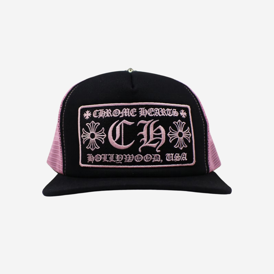 크롬하츠 크롬하츠 CH 할리우드 트러커햇 블랙 핑크 | Chrome Hearts | KREAM