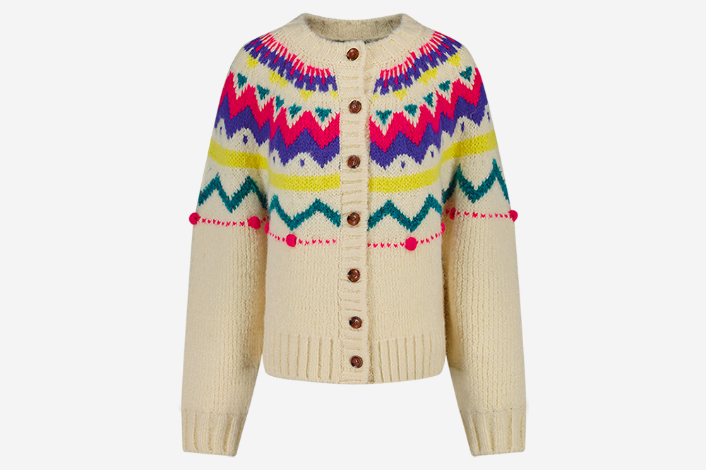 그린버터 우먼 캔디 볼 알파카 노르딕 가디건 크림 | GREEN BUTTER | KREAM