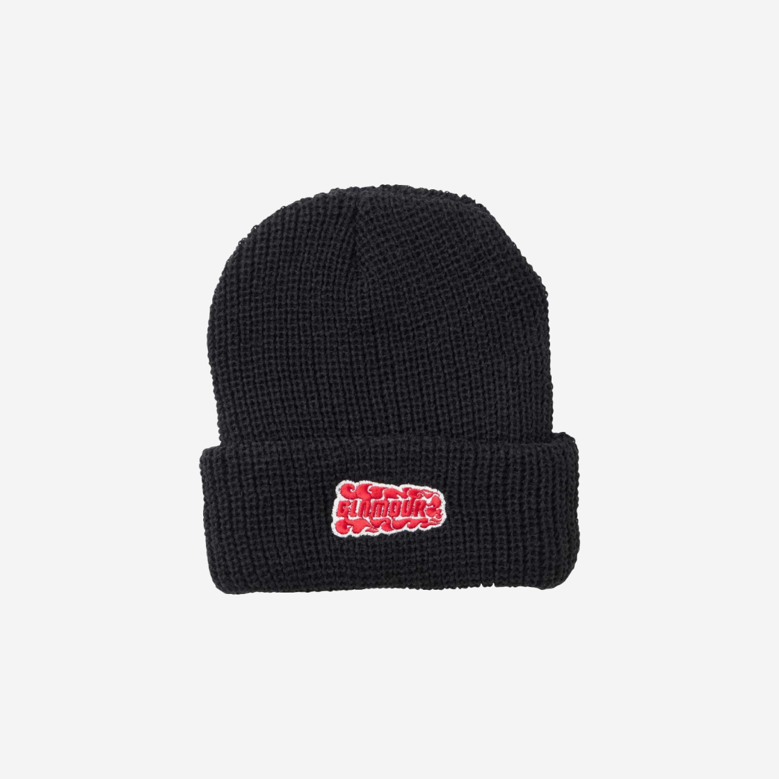 히스테릭 글래머 플레임 로고 자수 니트 캡 블랙 | Hysteric Glamour | KREAM