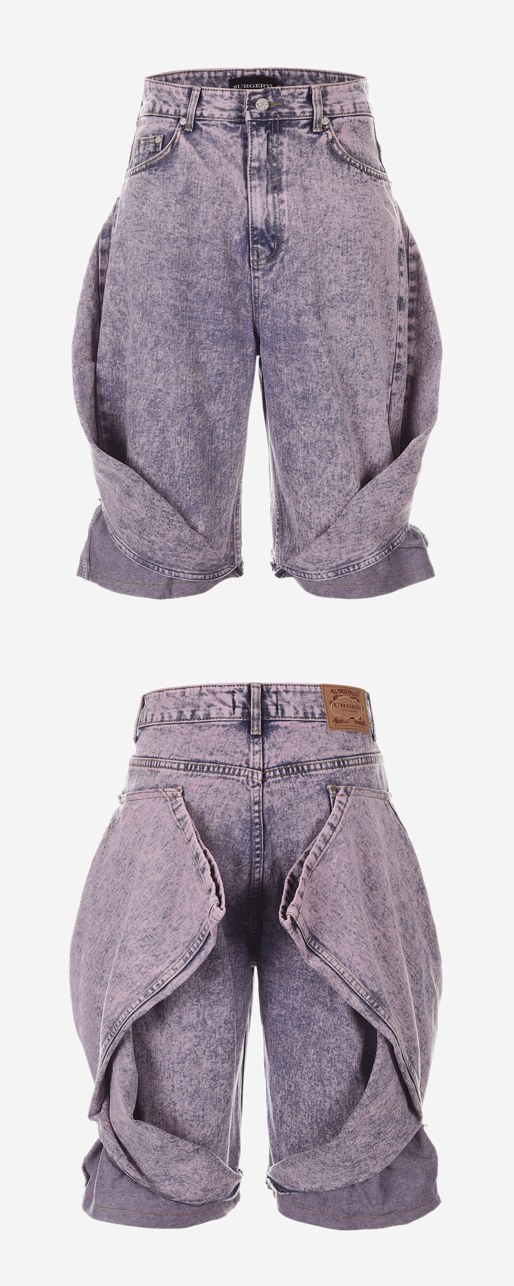 써저리 버뮤다 폴딩 팬츠 핑크 | Surgery | KREAM