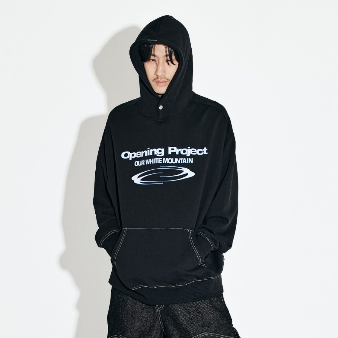 오프닝프로젝트 아이덴티티 후디 블랙 | Opening Project | KREAM