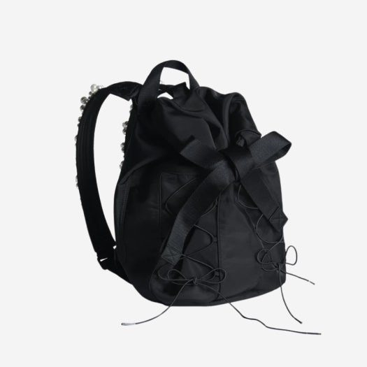 (W) 시몬 로샤 비디드 크리스 크로스 트래커 발레리나 블랙 펄 | Simone Rocha | KREAM