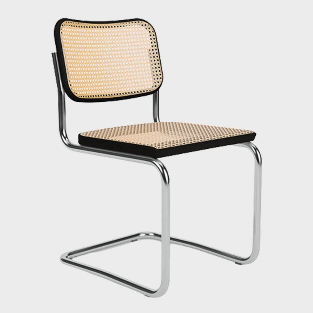 놀 세스카 체어 블랙 사틴 | Knoll | KREAM