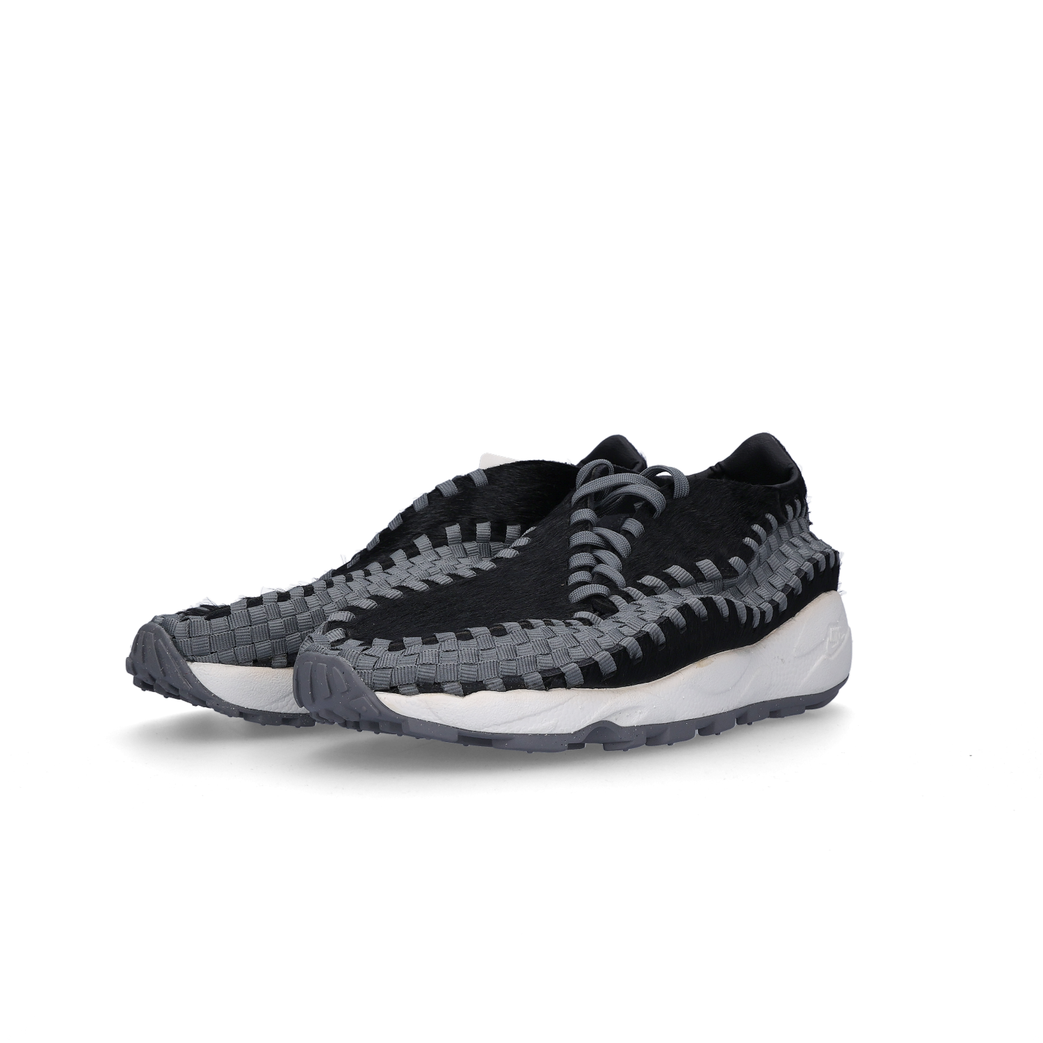 (W) 나이키 에어 풋스케이프 우븐 블랙 앤 스모크 그레이 | KREAM