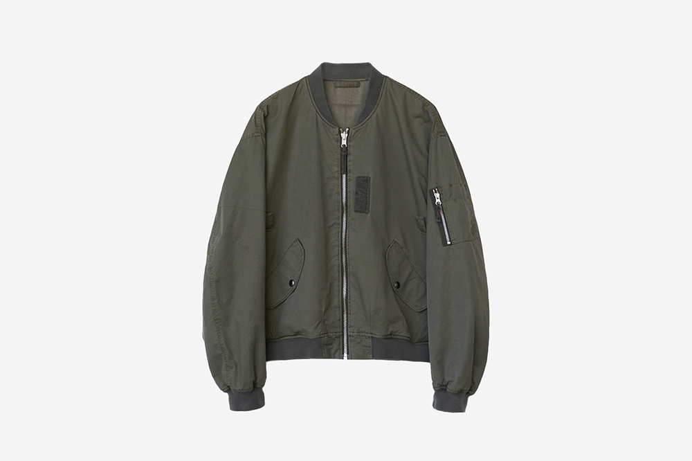 폴리테루 유즈드 MA-1 리버시블 올리브 그레이 + 카키 올리브 - 23FW | Polyteru | KREAM