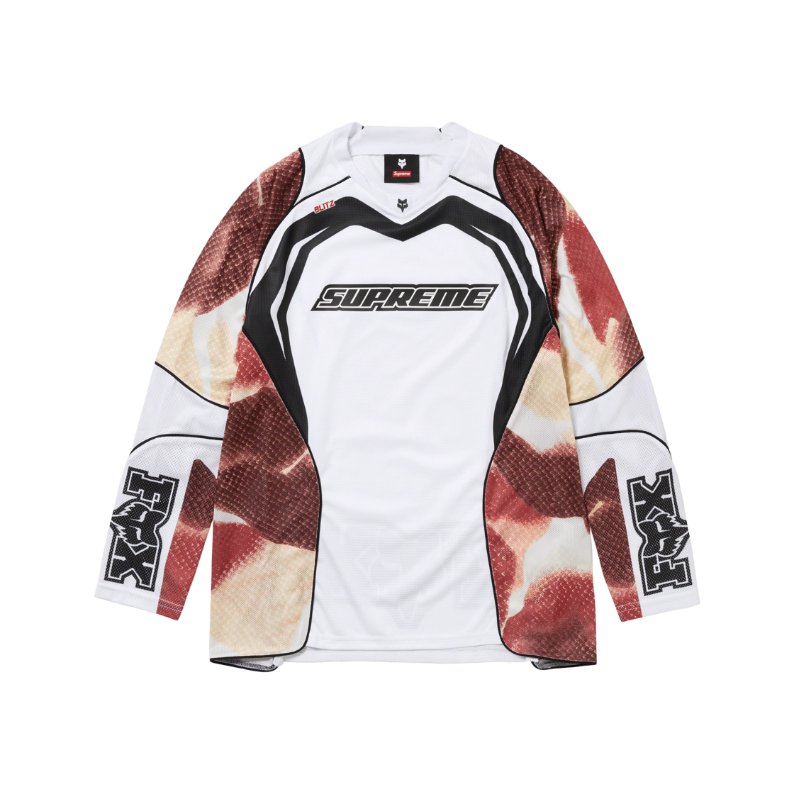 슈프림 x 폭스 레이싱 저지 화이트 - 23FW | Supreme | KREAM