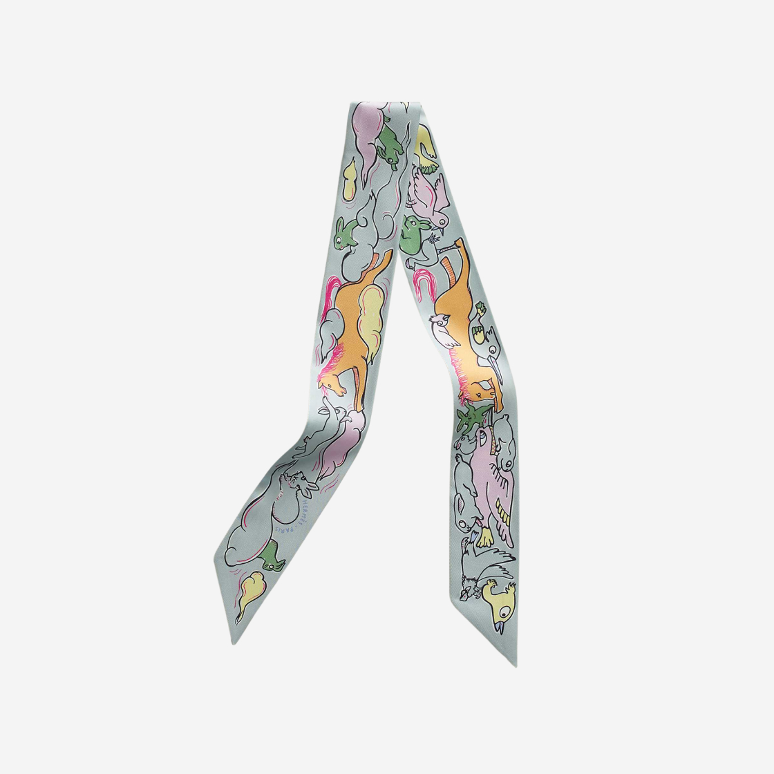 (W) 에르메스 밀레앙 라핀스 트윌리 그리 뻬를르 로즈 죤 | Hermes | KREAM