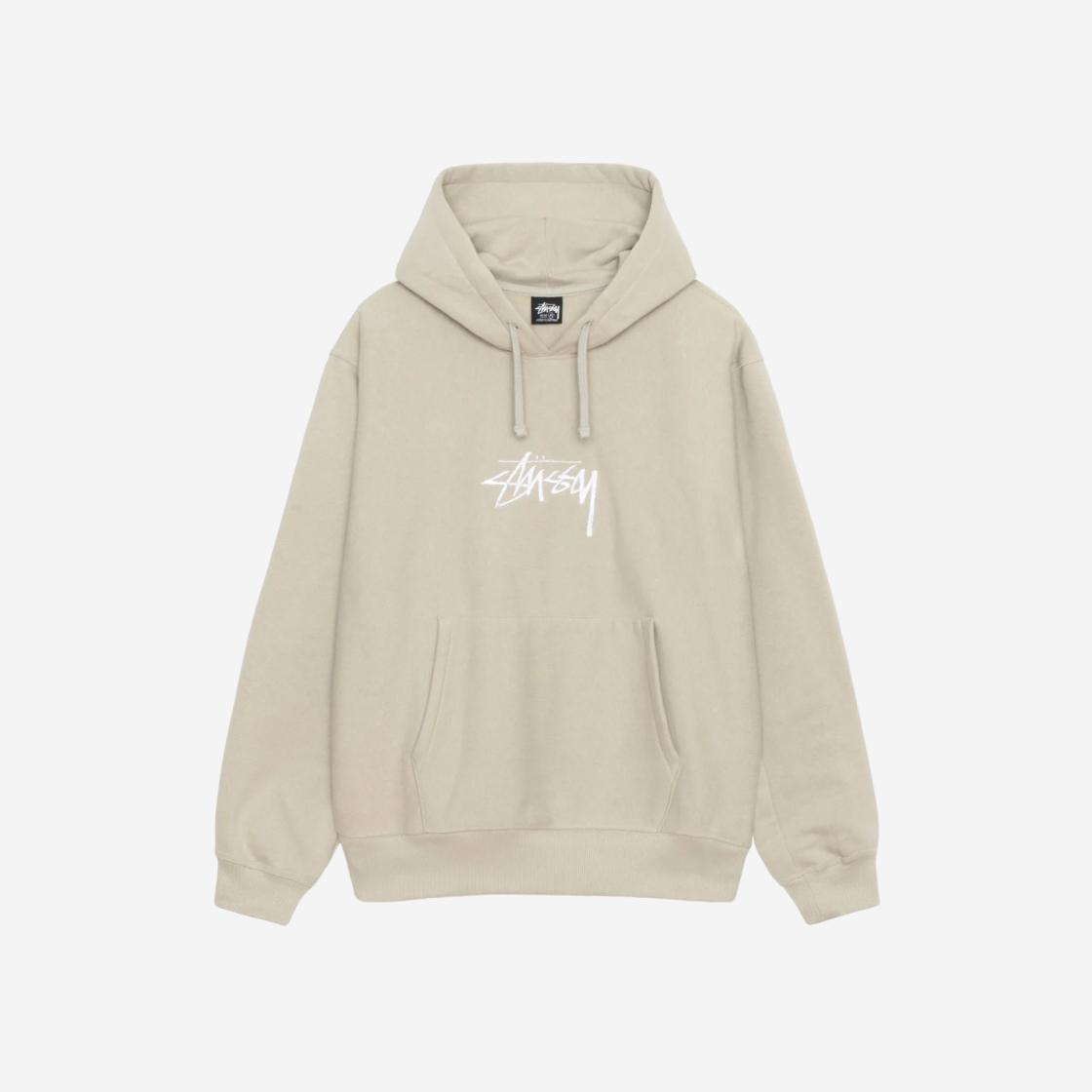 스투시 스탁 로고 아플리케 후드 카키 | Stussy | KREAM