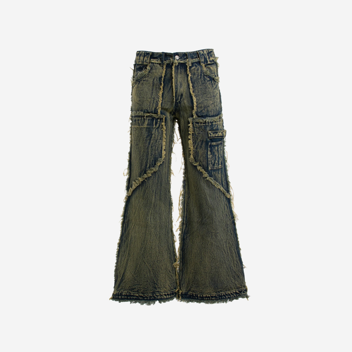 노페이스 스튜디오 플레어 데님 002 그린 블루 | No/Faith Studios | KREAM