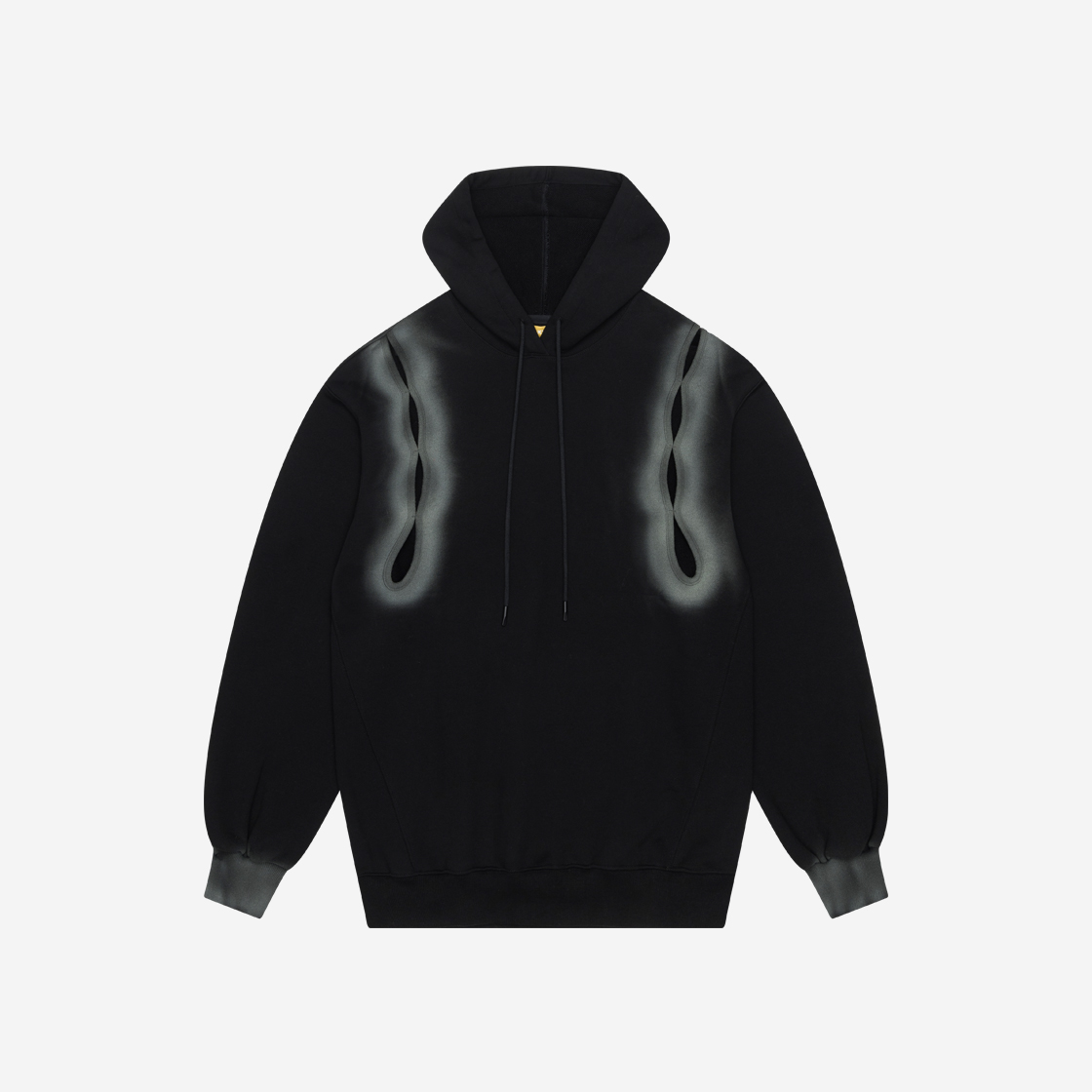 쿄 에어브러쉬 컷아웃 루프 후디 블랙 | KYO | KREAM