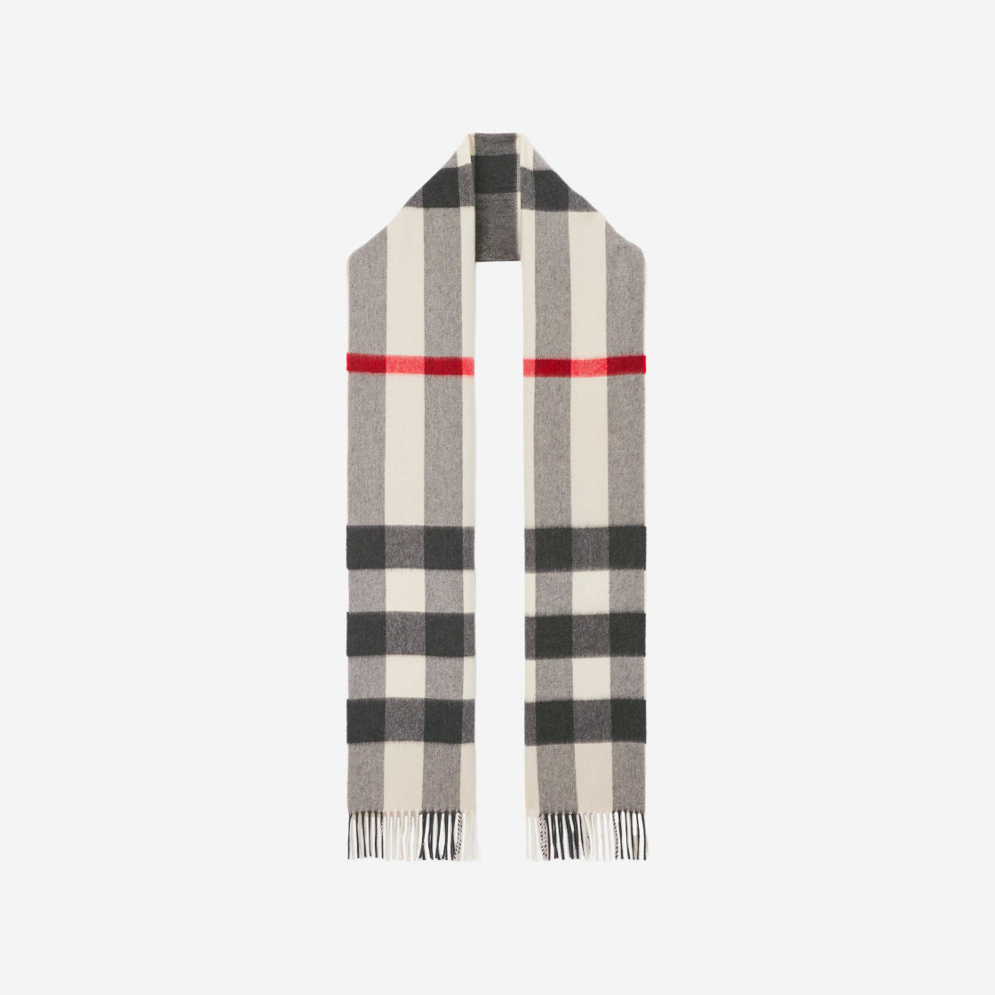 버버리 체크 캐시미어 스카프 스톤 Burberry Kream